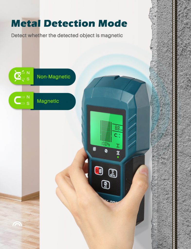 Stud Finder Wall Scanner 5 in 1 Electronic Stud Sensor Detector with ...